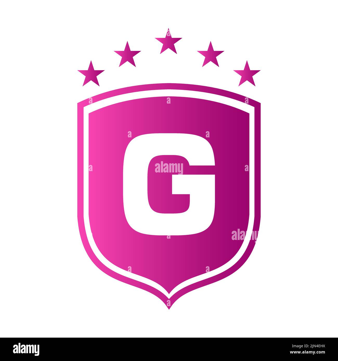 Shield Logo On Letter G Vector. Letter G Shield Security Logo ...