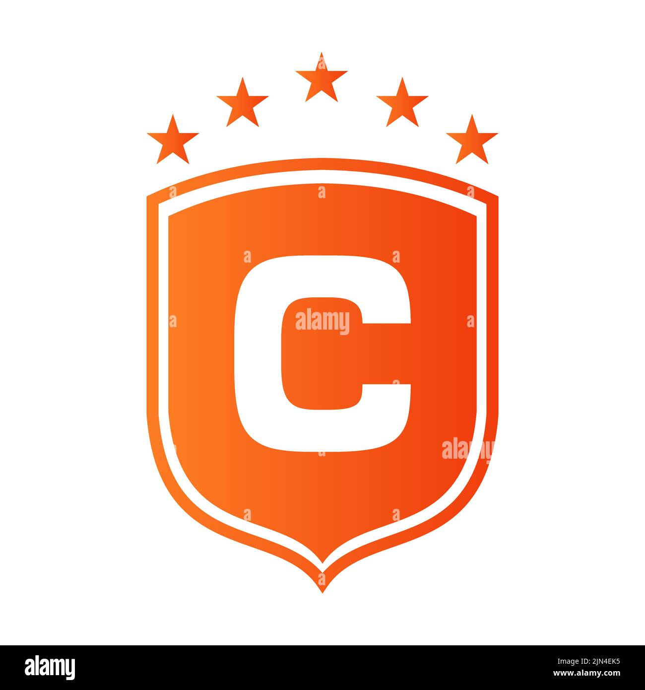 Shield Logo On Letter C Vector. Letter C Shield Security Logo ...