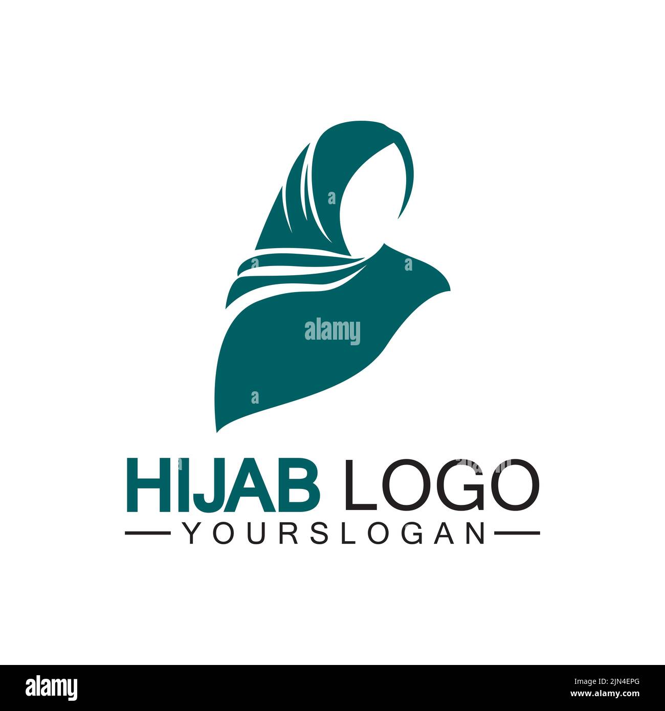 Hijab logo design hi-res stock photography and images - Alamy