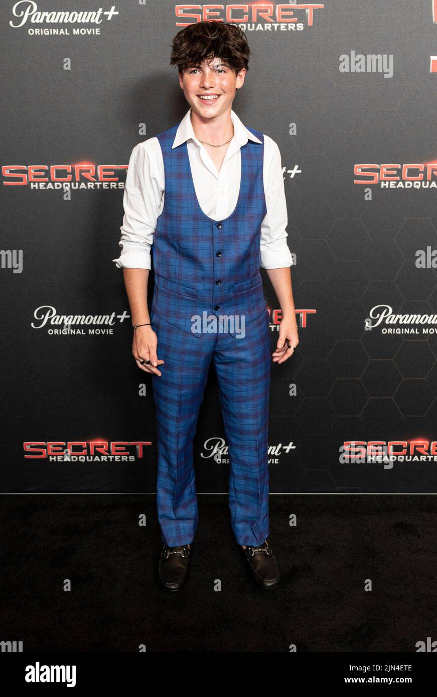 New York, NY - August 8, 2022: Brady Noon attends premiere of ...