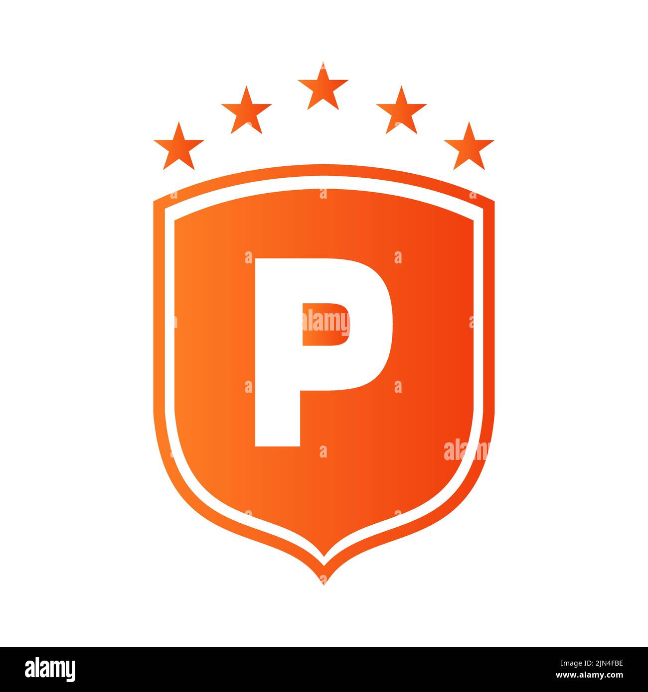Shield Logo On Letter P Vector. Letter P Shield Security Logo ...