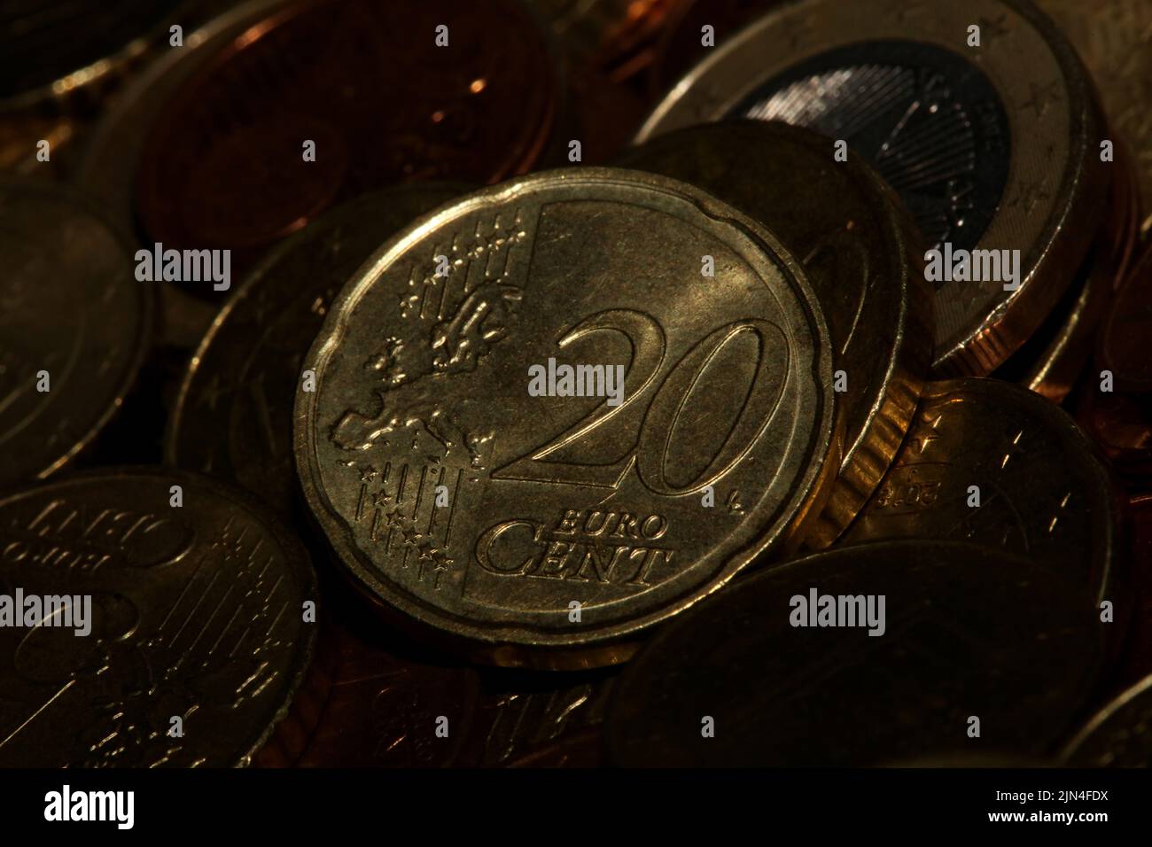 Euro coins close up background financial modern high quality big size ...