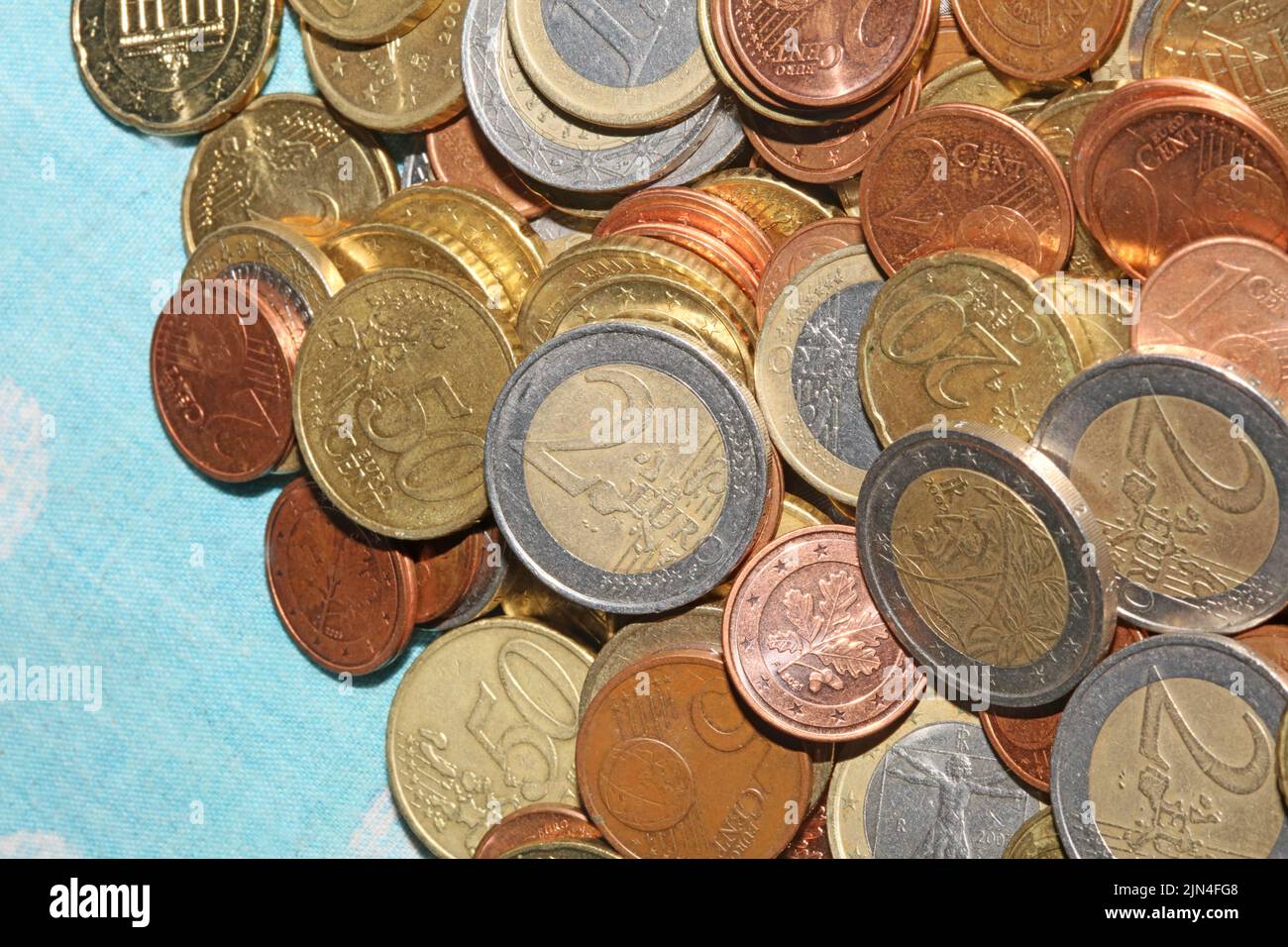 Euro coins close up background financial modern high quality big size ...