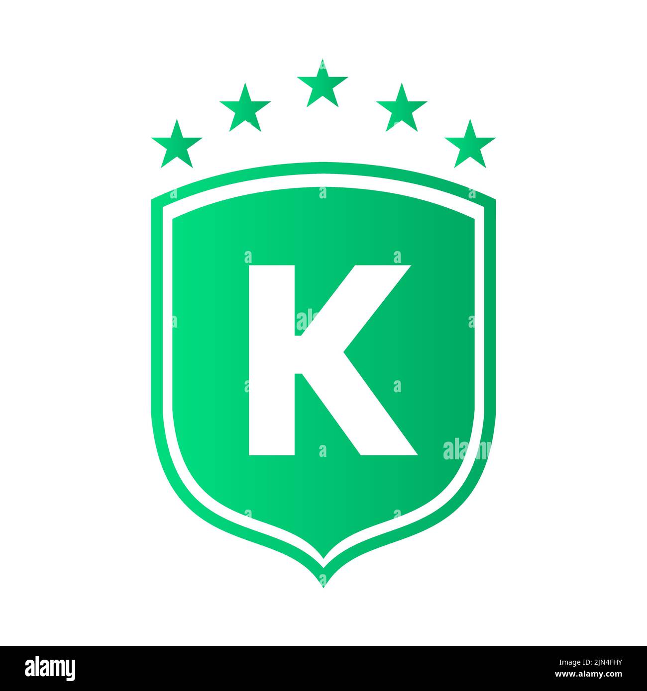 Shield Logo On Letter K Vector. Letter K Shield Security Logo ...