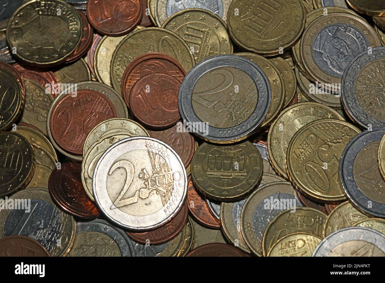 Euro coins close up background financial modern high quality big size ...