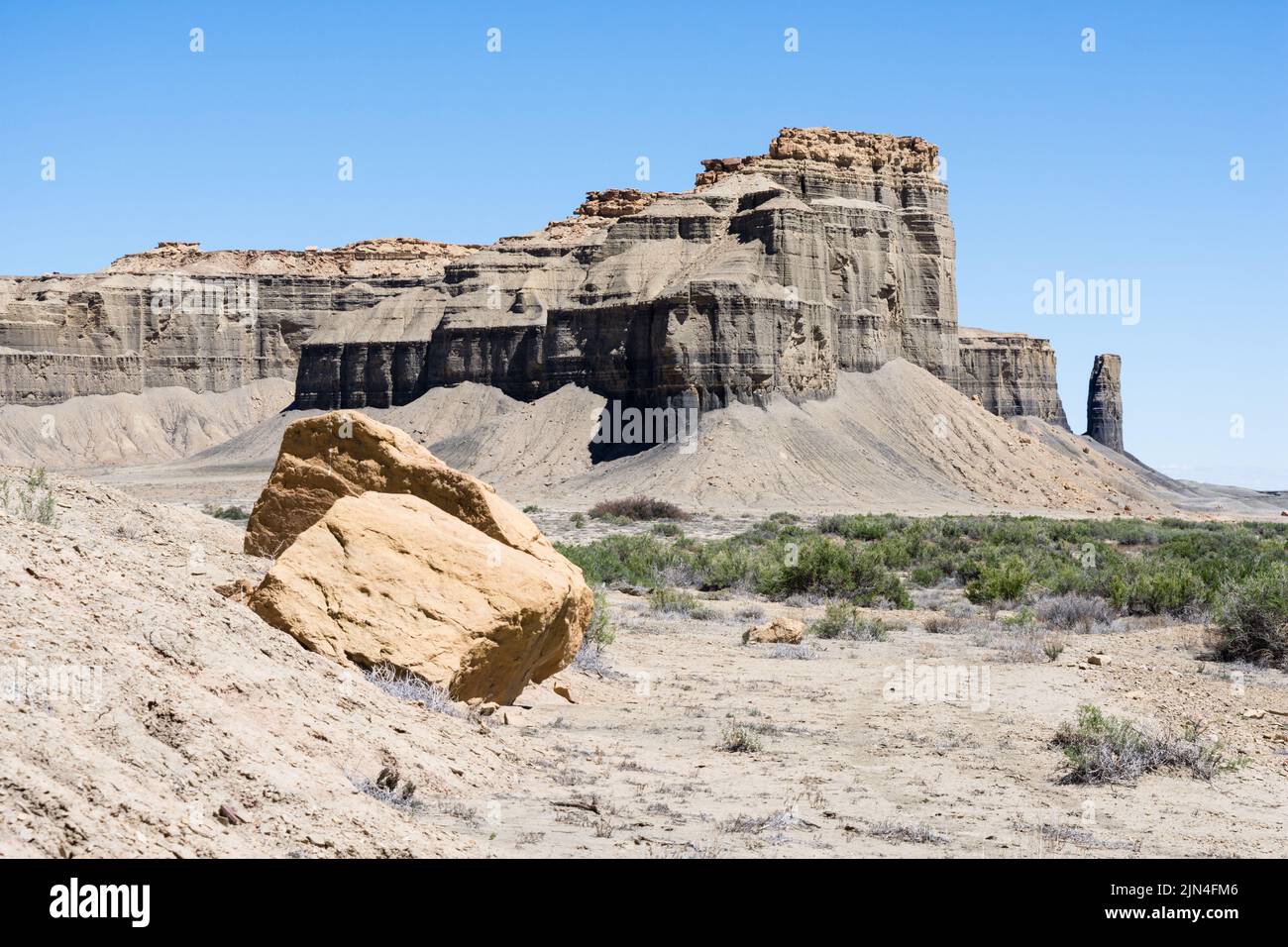 Beautiful sandstone rock formations along scenic state route 24 near ...