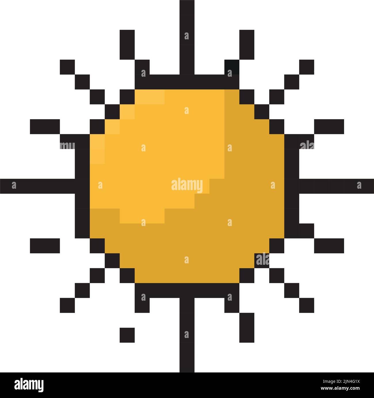 Pixel art sunset Stock Vector Images - Alamy