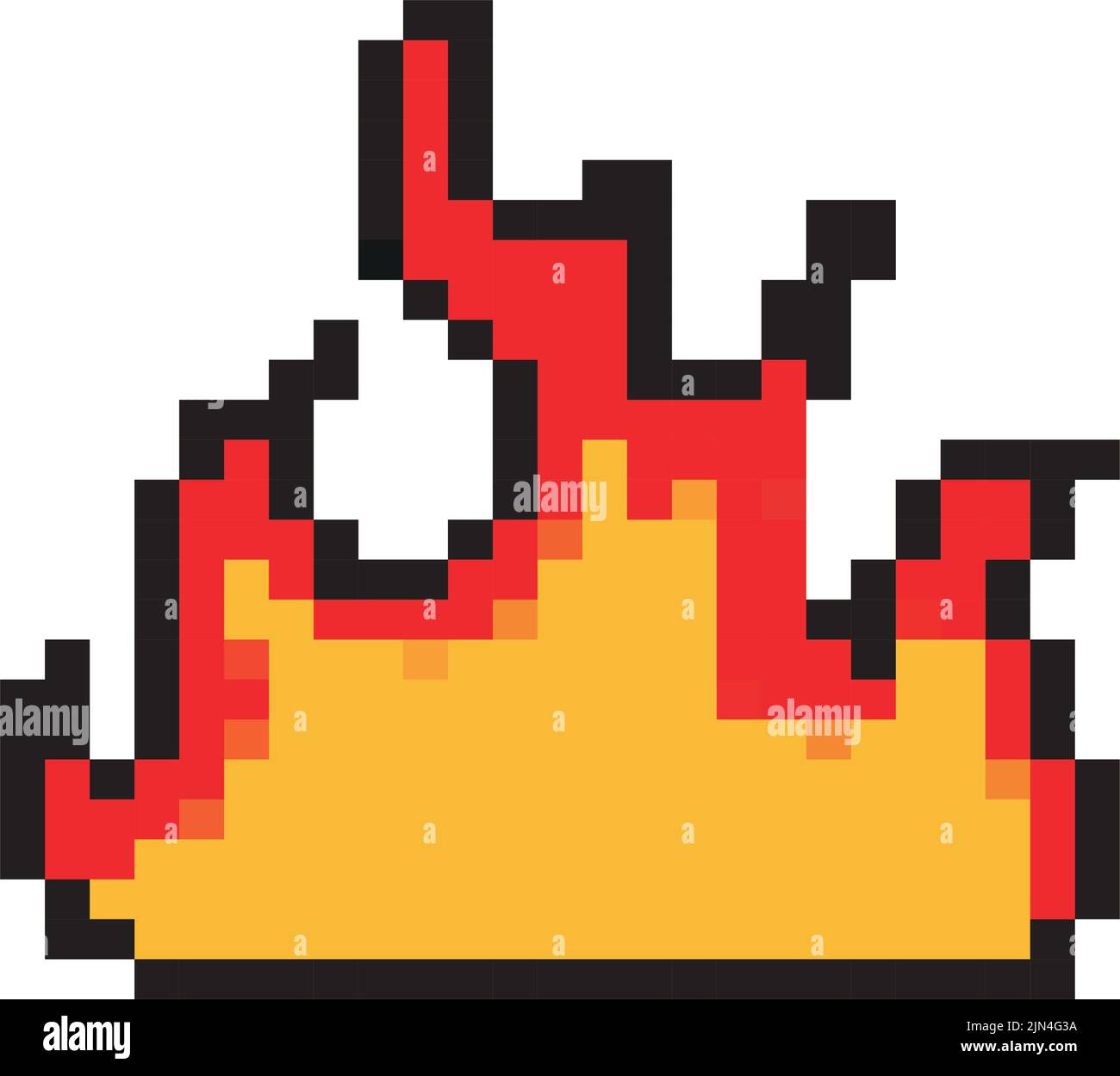 pixelated flame design Stock Vector Image & Art - Alamy