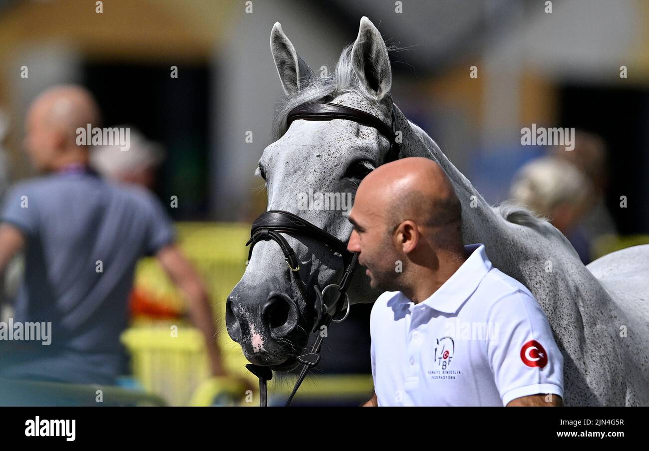 Herning, Denmark. 08th Aug, 2022. World Equestrian Games. Omer Karaevli ...