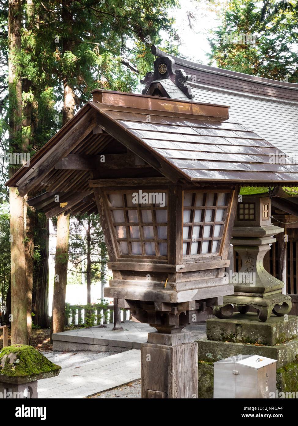 Chino, Nagano prefecture, Japan - October 22, 2017: On the grounds of ...