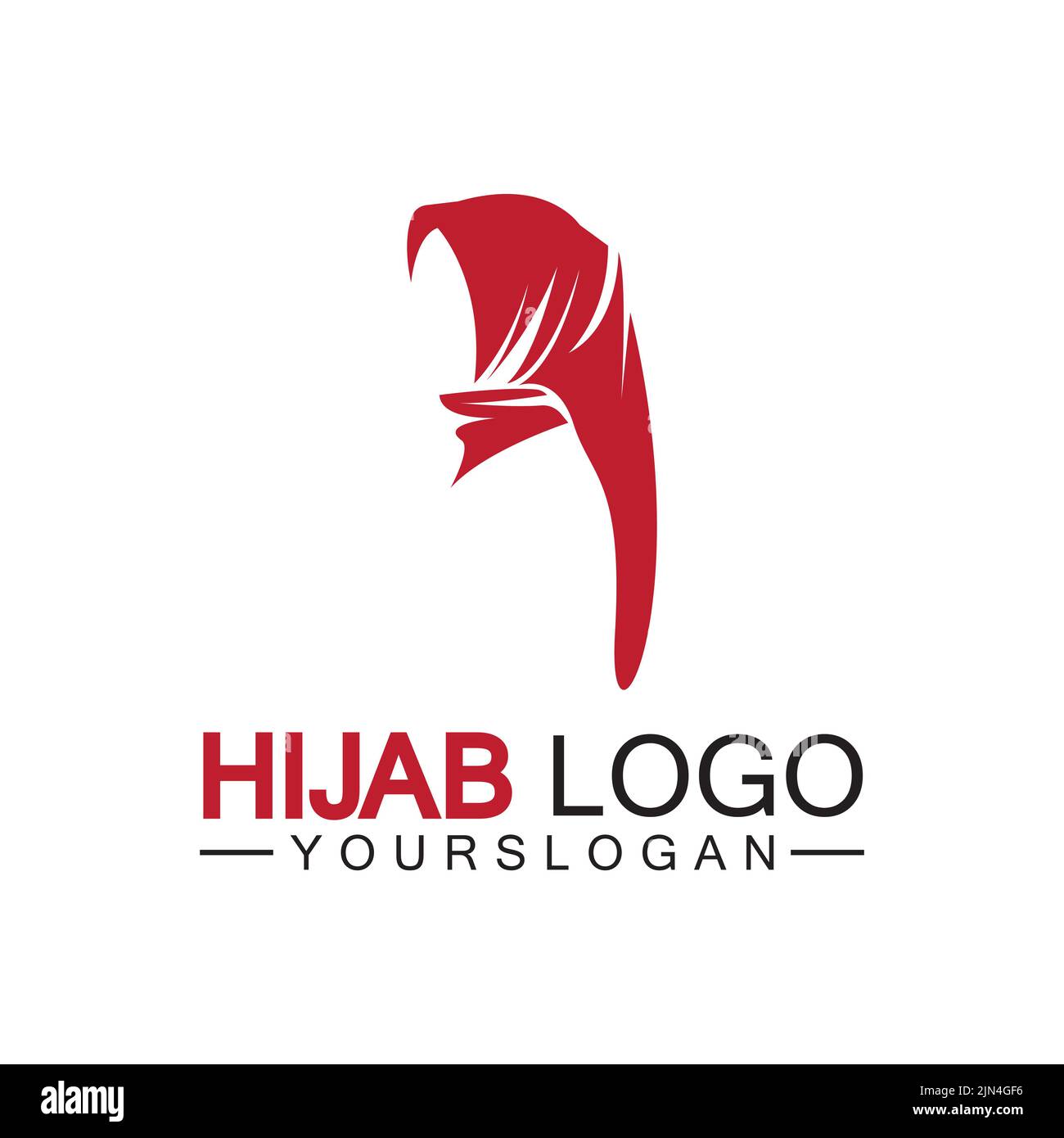 Hijab logo design vector template Stock Vector Image & Art - Alamy