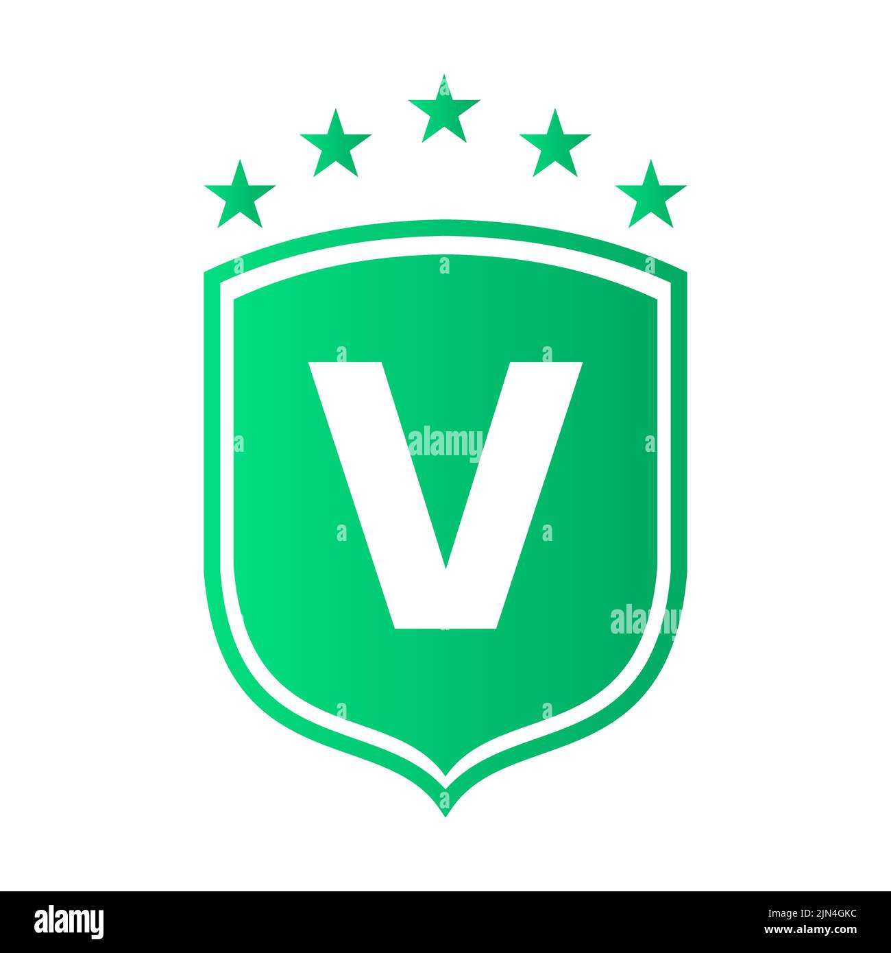 Shield Logo On Letter V Vector. Letter V Shield Security Logo ...