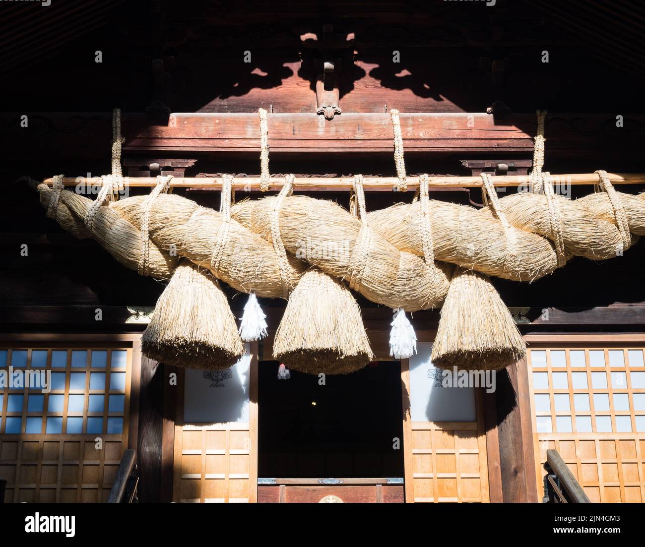 Shimosuwa, Nagano prefecture, Japan - October 22, 2017: Massive sacred ...