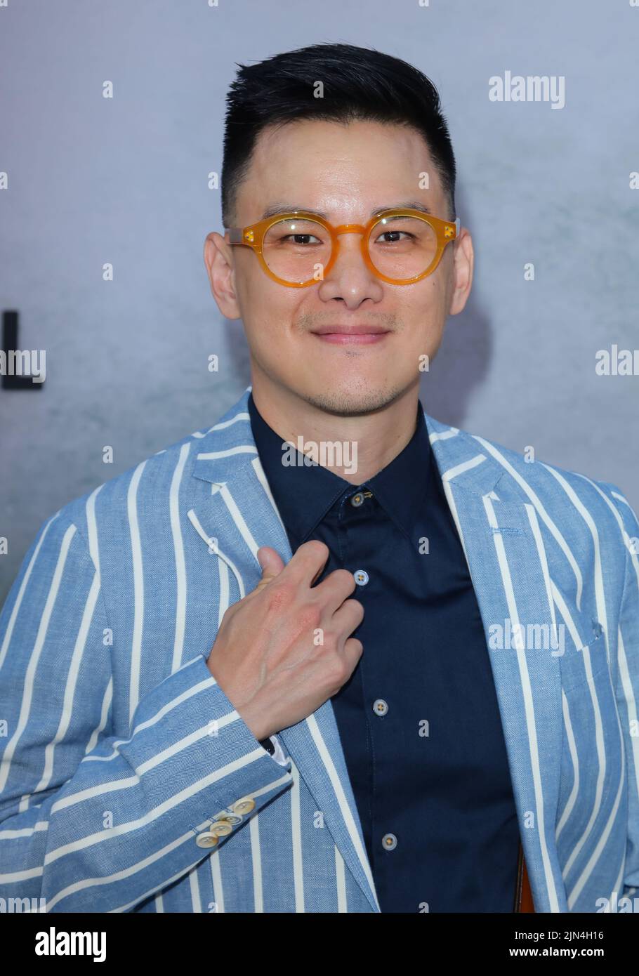 Los Angeles, USA. 08th Aug, 2022. Hank Chen arrives at The Red Carpet ...