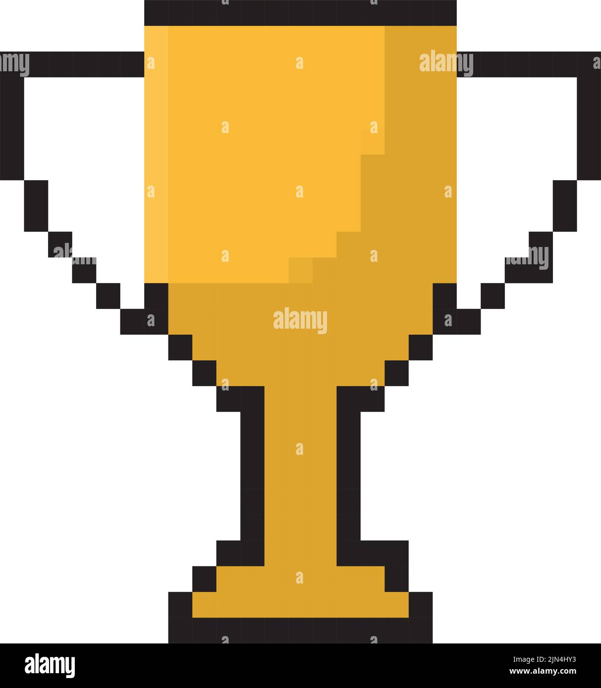 Pixel trophy prize game hi-res stock photography and images - Alamy