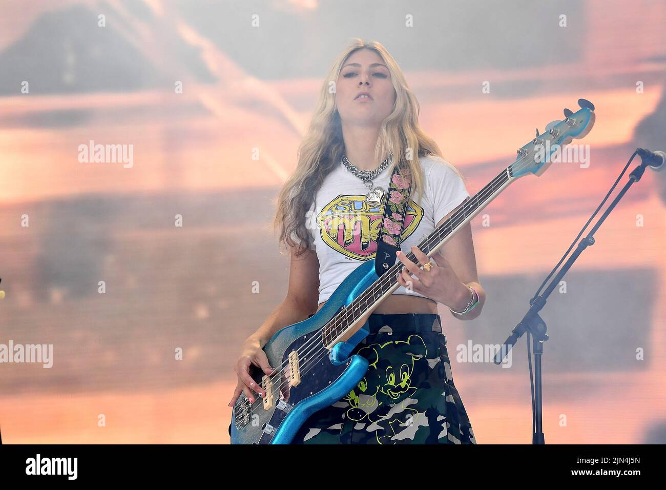 San Francisco, USA. 7th August, 2022. Blu DeTiger performs during the ...