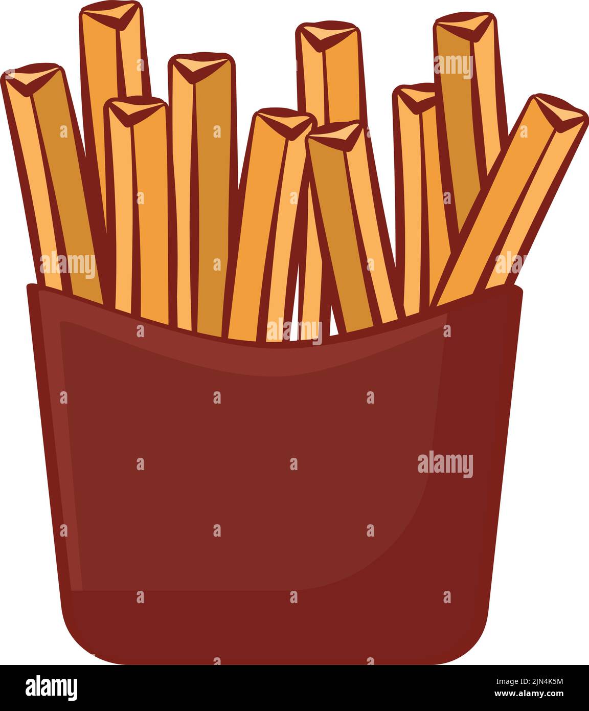 colored french fries Stock Vector Image & Art - Alamy