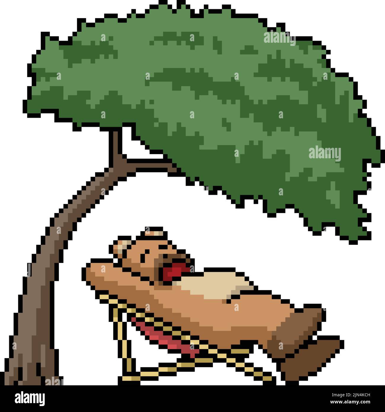 Hammock nap Stock Vector Images - Alamy