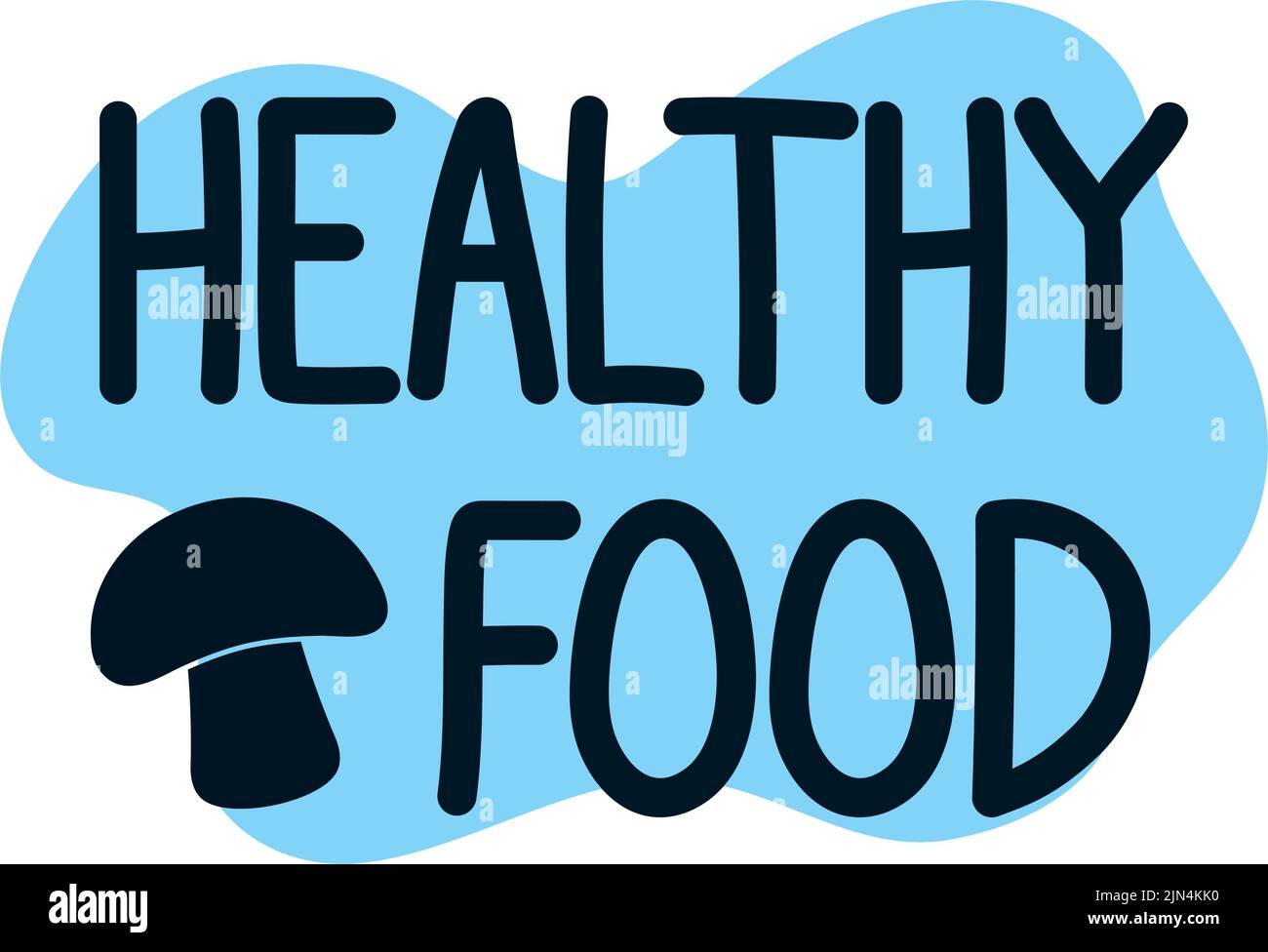 healthy food lettering Stock Vector Image & Art - Alamy