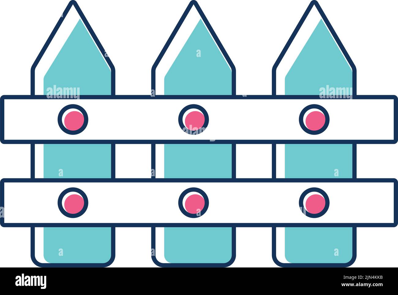 colored fence design Stock Vector Image & Art - Alamy