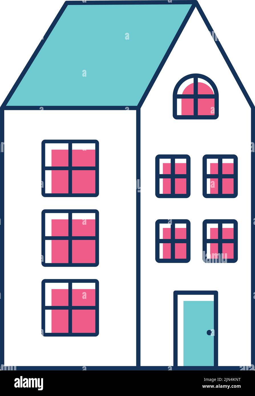 building house illustration Stock Vector Image & Art - Alamy