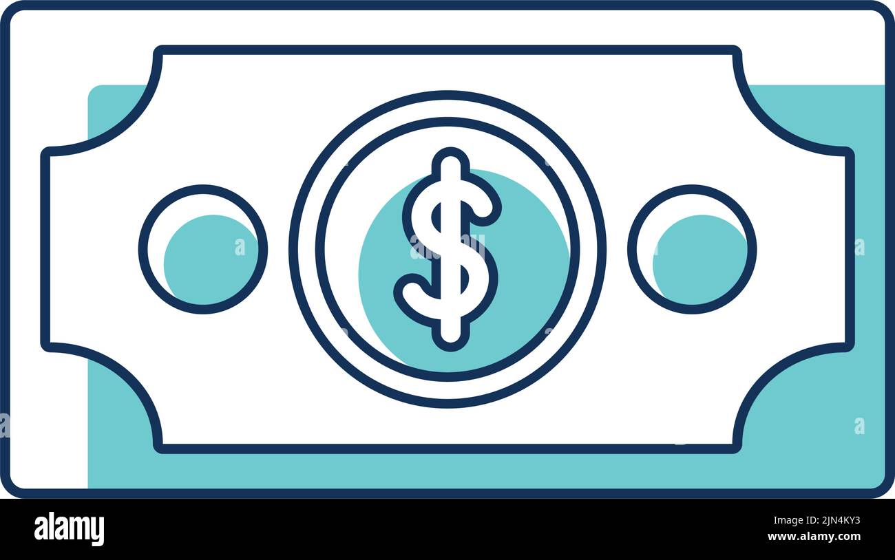 colored dollar bill Stock Vector Image & Art - Alamy