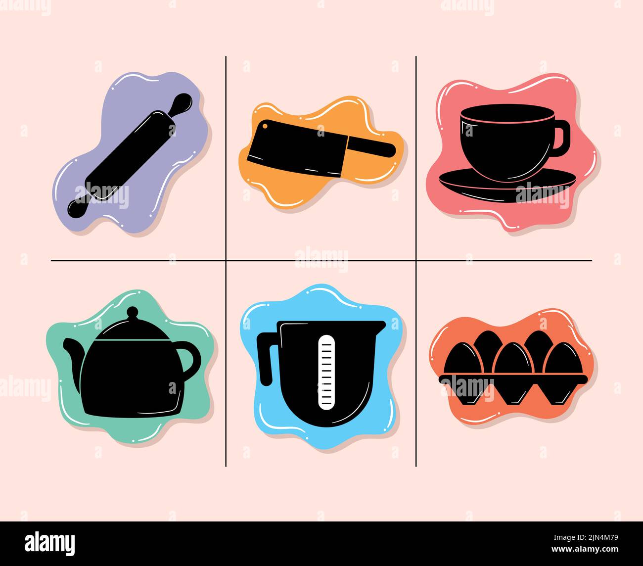 restaurant items set Stock Vector Image & Art - Alamy