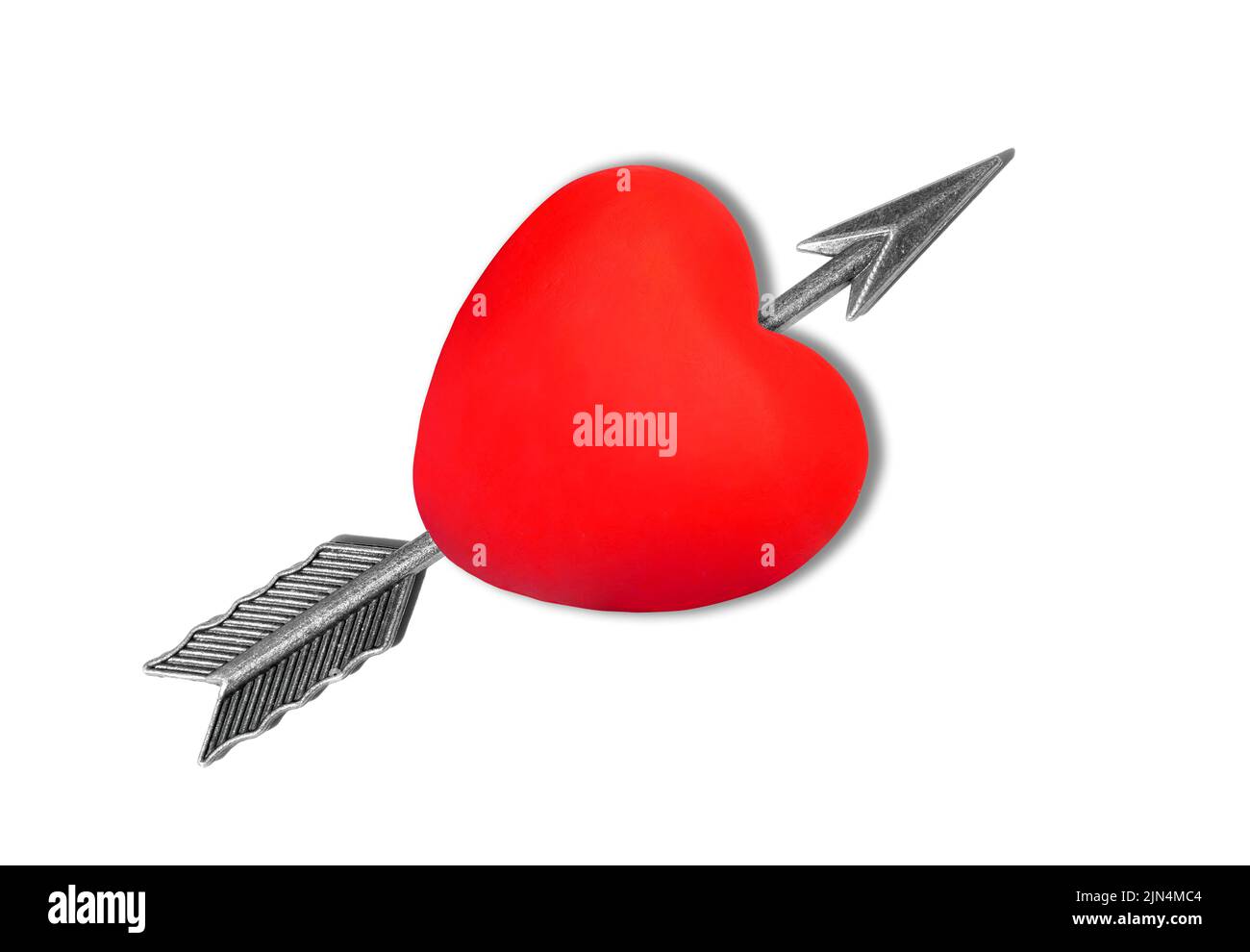 Vector arrow on heart Cut Out Stock Images & Pictures - Alamy