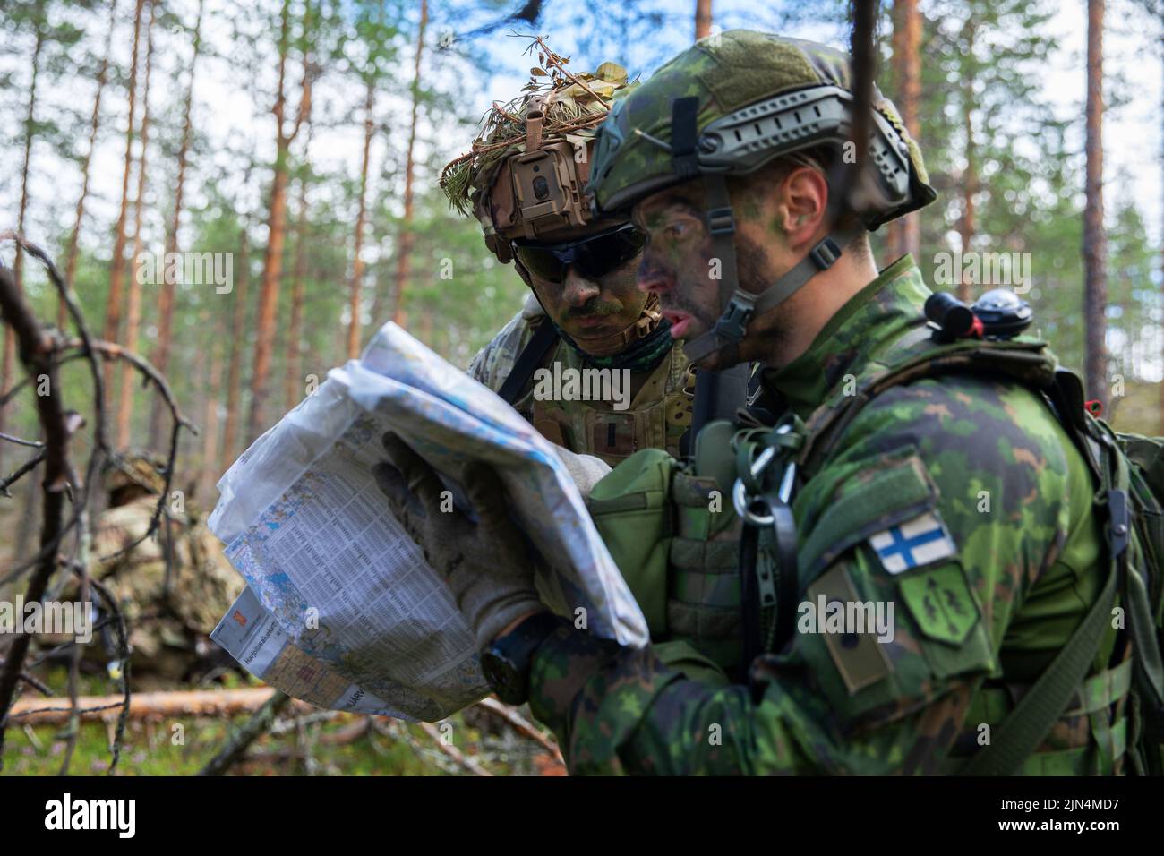 July 28, 2022 - Finland - U.S. Army 1st Lt. Christopher Robertello ...