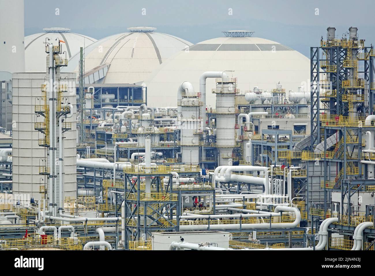 YANTAI, CHINA - AUGUST 7, 2022 - A view of Wanhua Industrial Park in ...