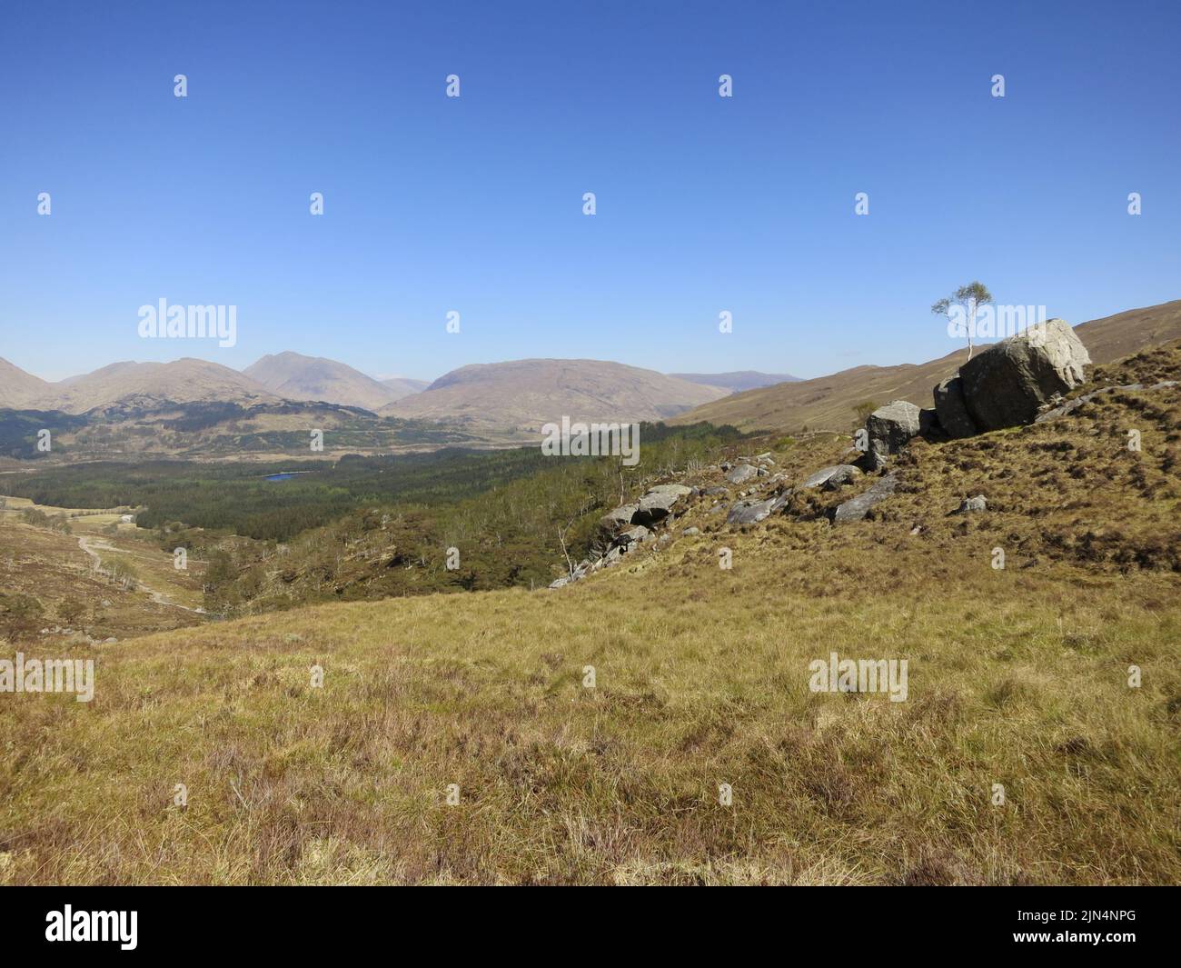 The Cape Wrath trail. Scottish Highlands. West coast of Scotland. UK ...