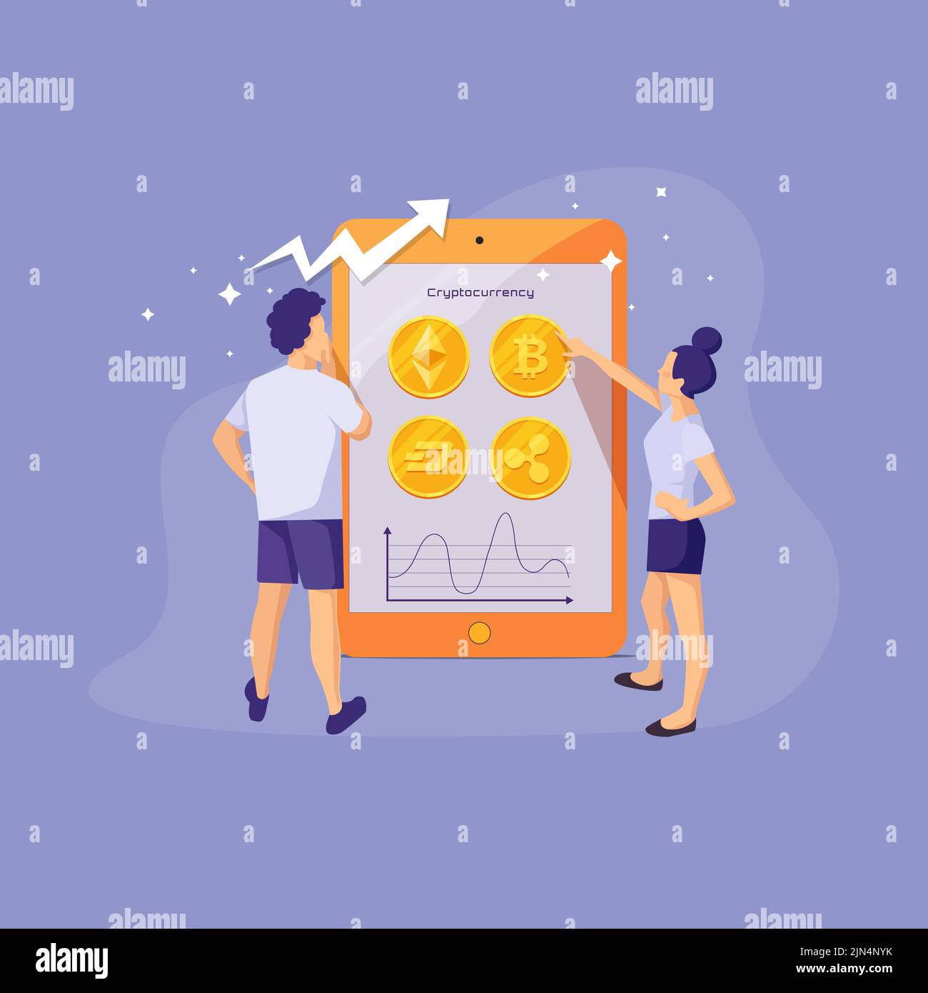 Crypto display Stock Vector Images - Alamy