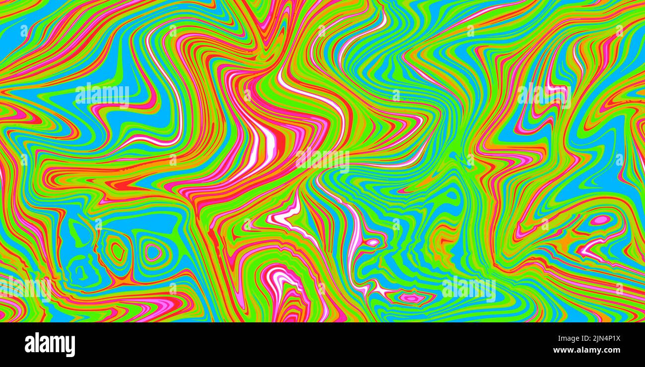 Mad psychedelic seamless marble pattern with hallucination swirls ...