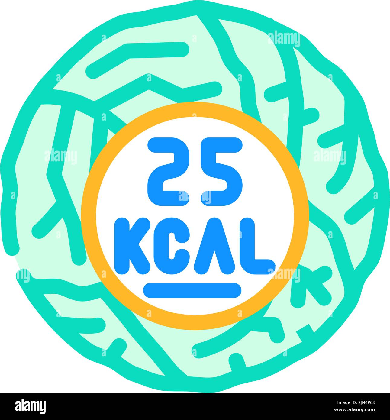 calorie cabbage color icon vector illustration Stock Vector Image & Art ...