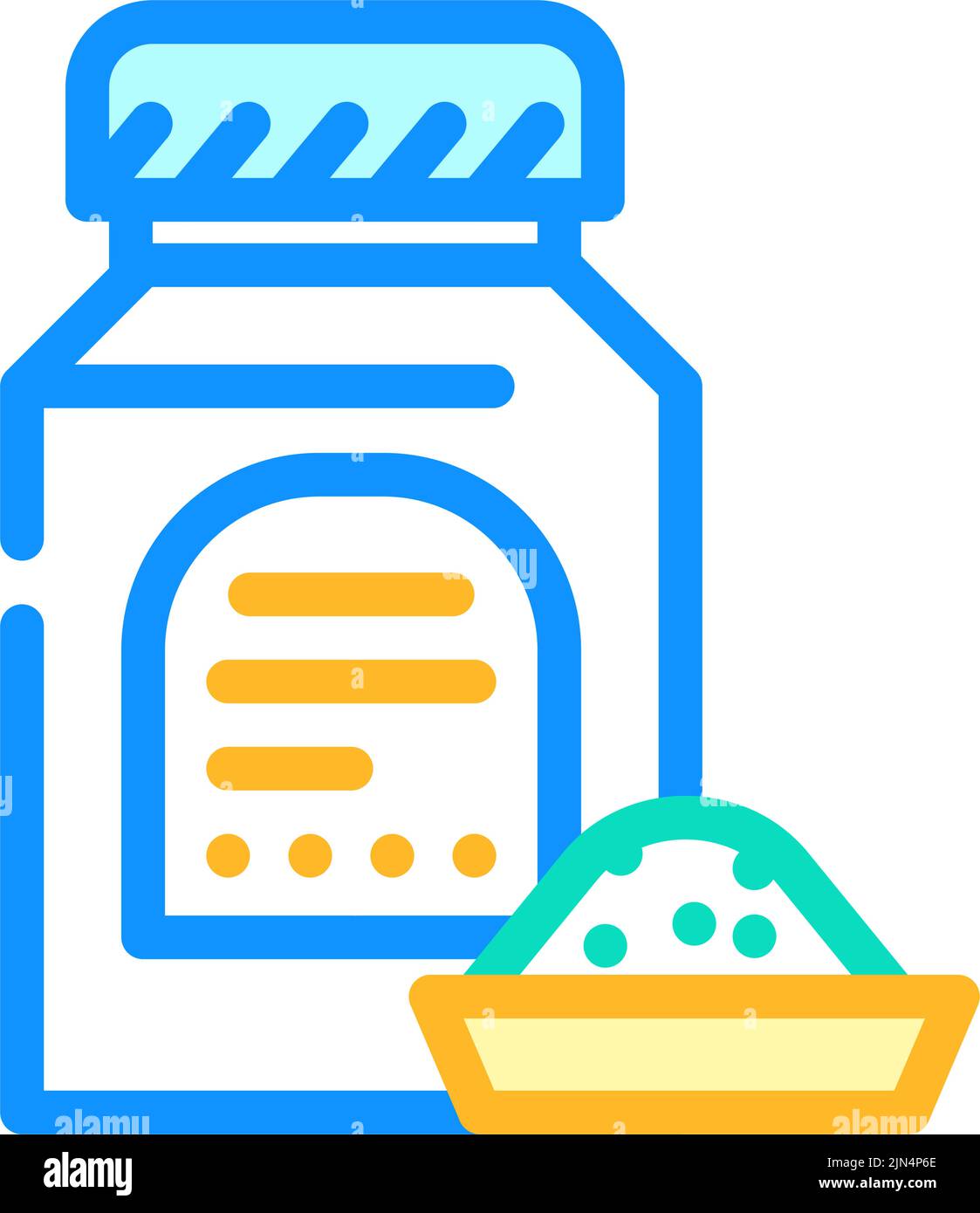 red cabbage juice powder color icon vector illustration Stock Vector ...