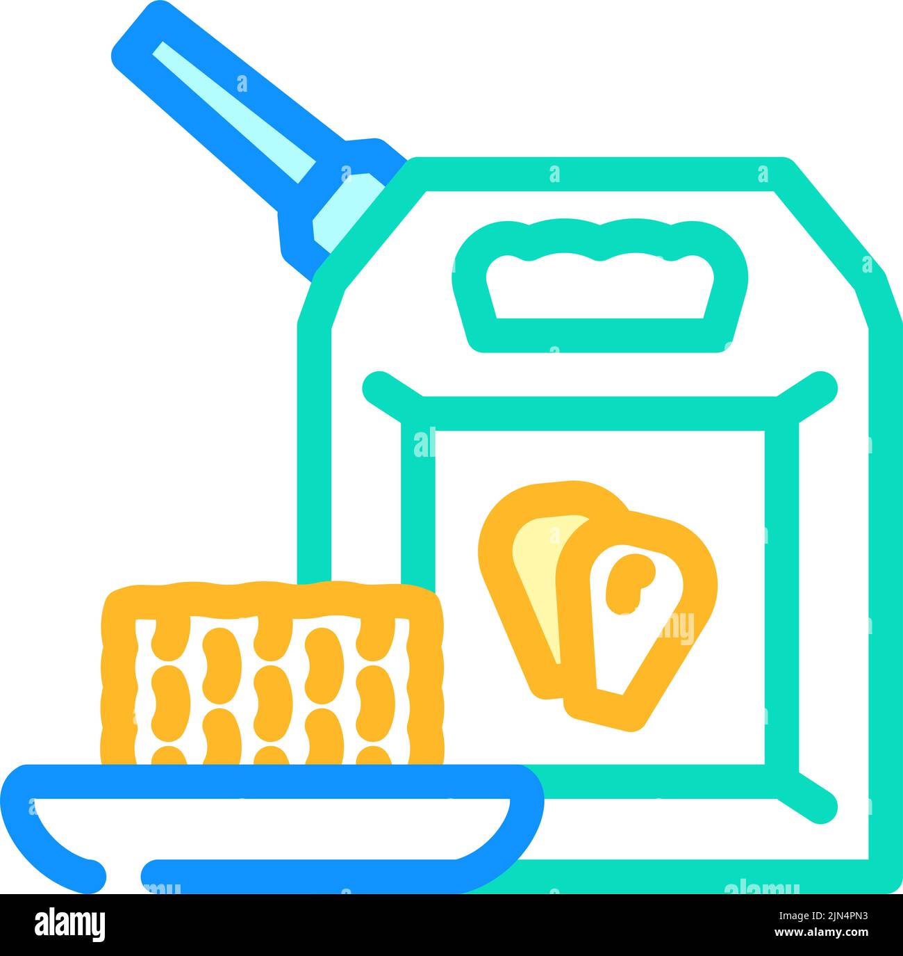 biofuel corn color icon vector illustration Stock Vector Image & Art ...