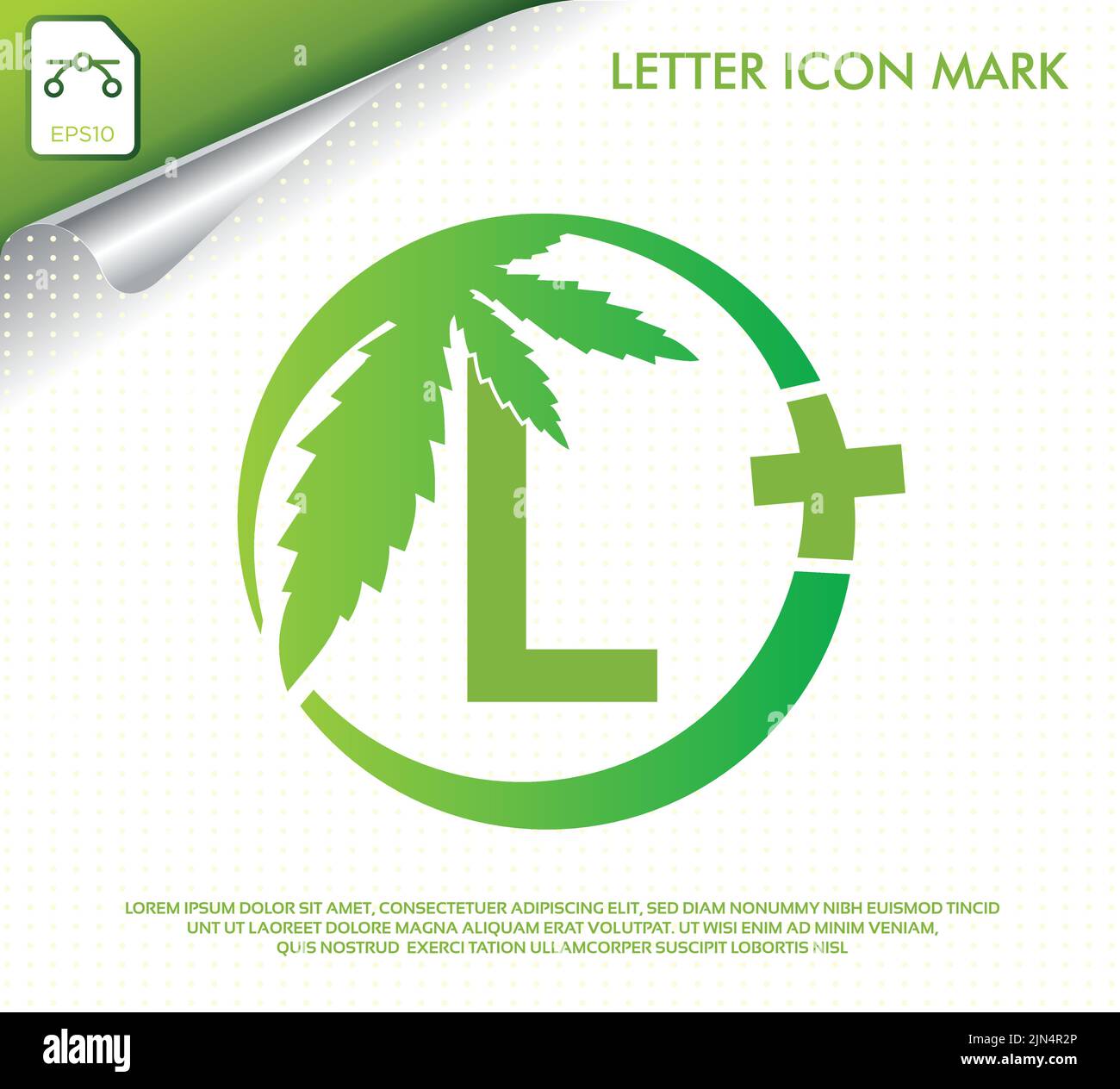 L leaf vector vectors Stock Vector Images - Alamy