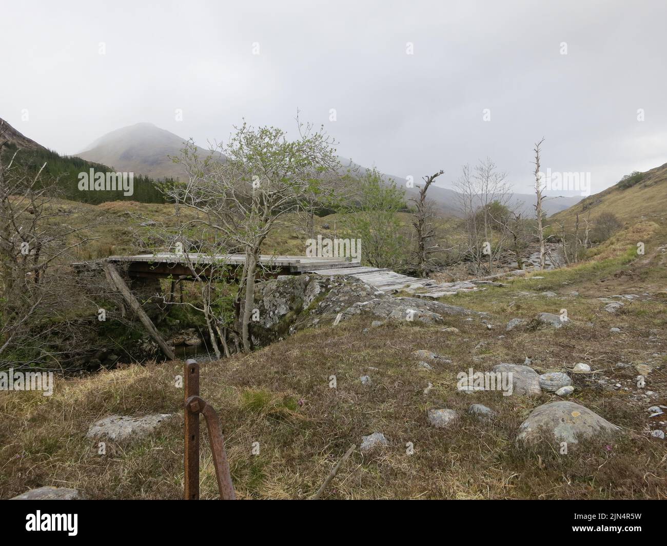 The Cape Wrath trail. Scottish Highlands. West coast of Scotland. UK ...