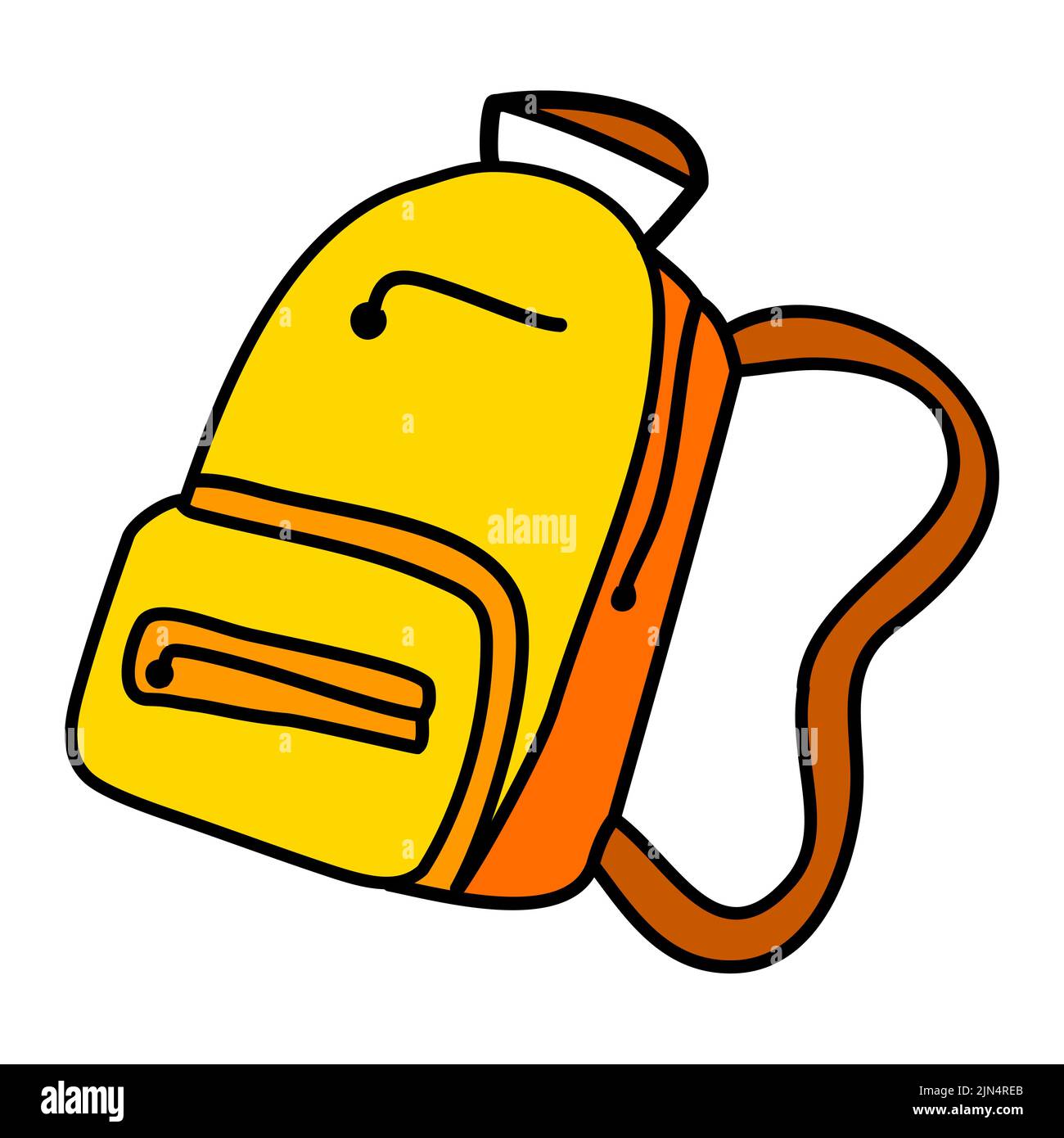 Backpack icon symbol sign, hand drawing doodle Stock Vector Image & Art ...