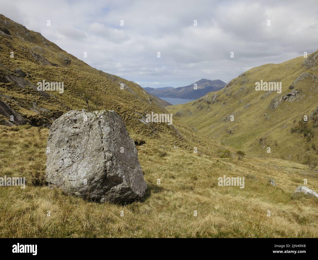 The Cape Wrath trail. Scottish Highlands. West coast of Scotland. UK ...