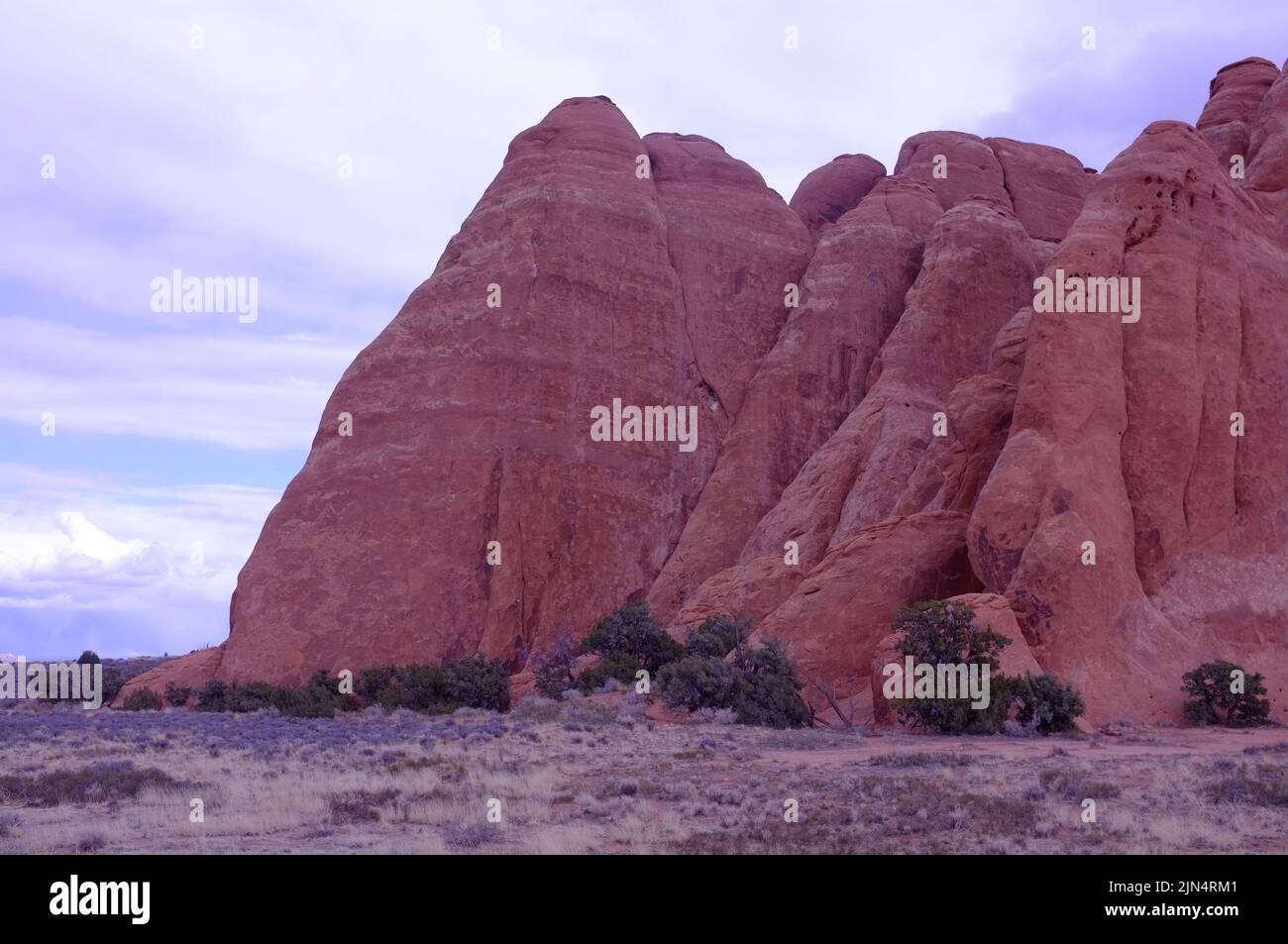 Photo of rock fins on Sand Dune Trail in Arches National Park located ...
