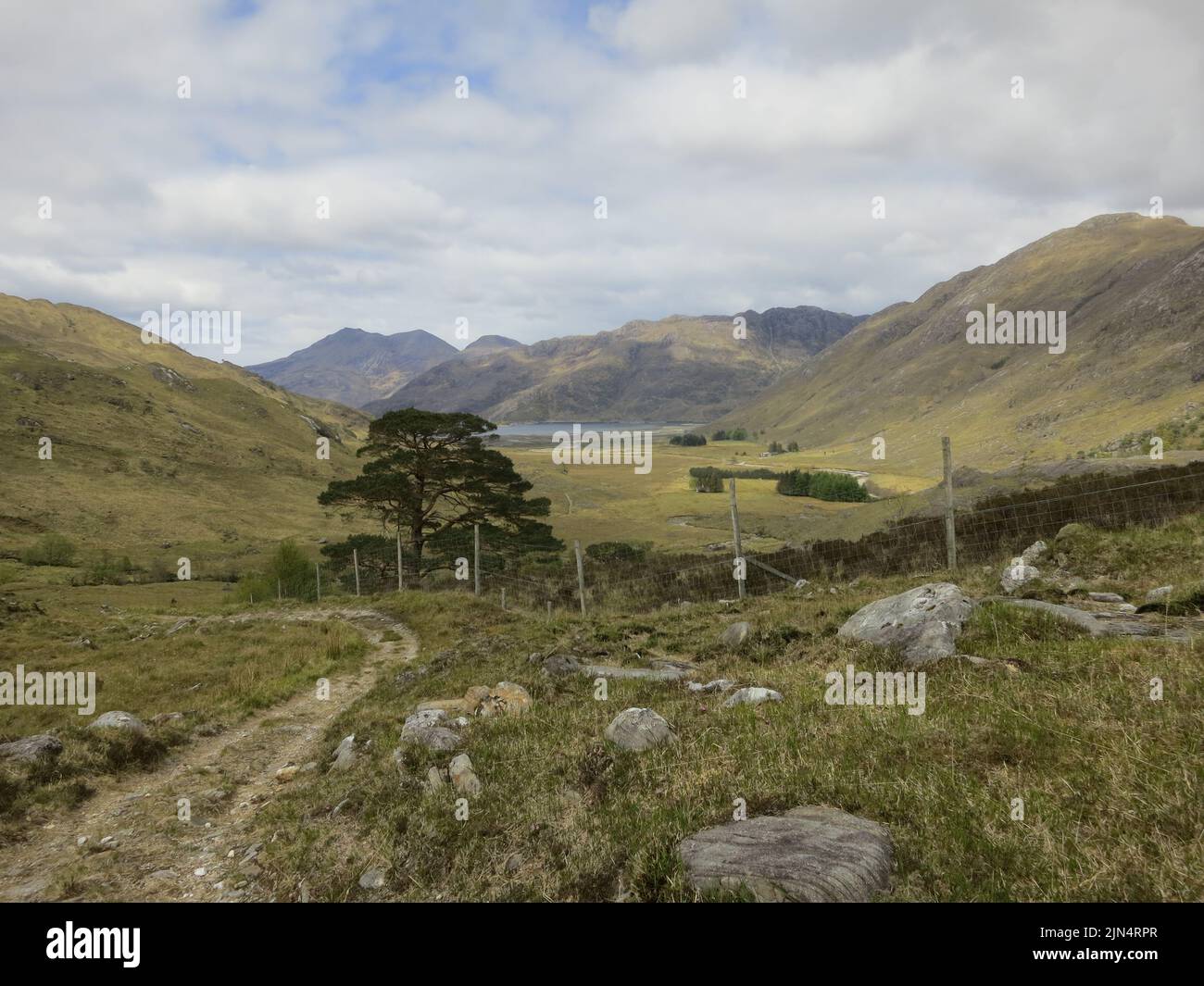 The Cape Wrath trail. Scottish Highlands. West coast of Scotland. UK ...