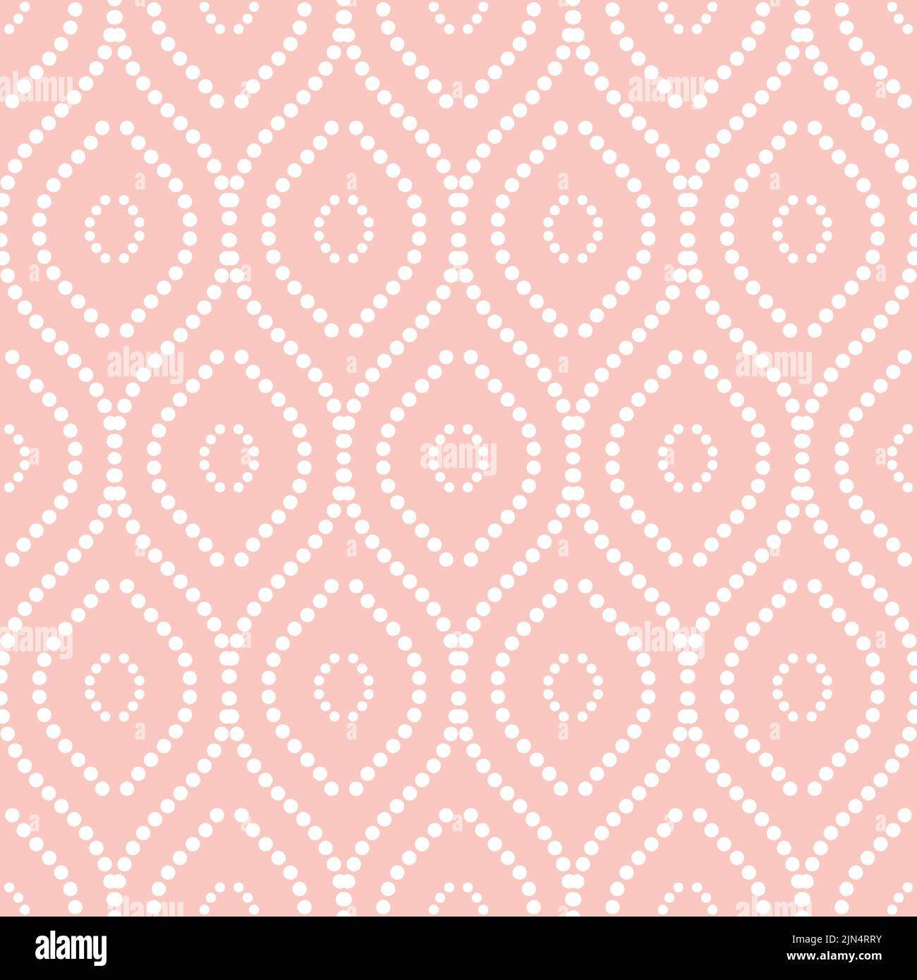 Seamless vector ornament. Modern wavy background. Geometric modern pink ...