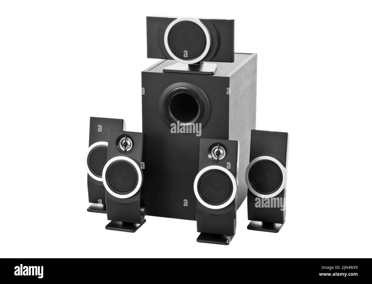 Loudspeaker isolated on white background closeup Stock Photo - Alamy