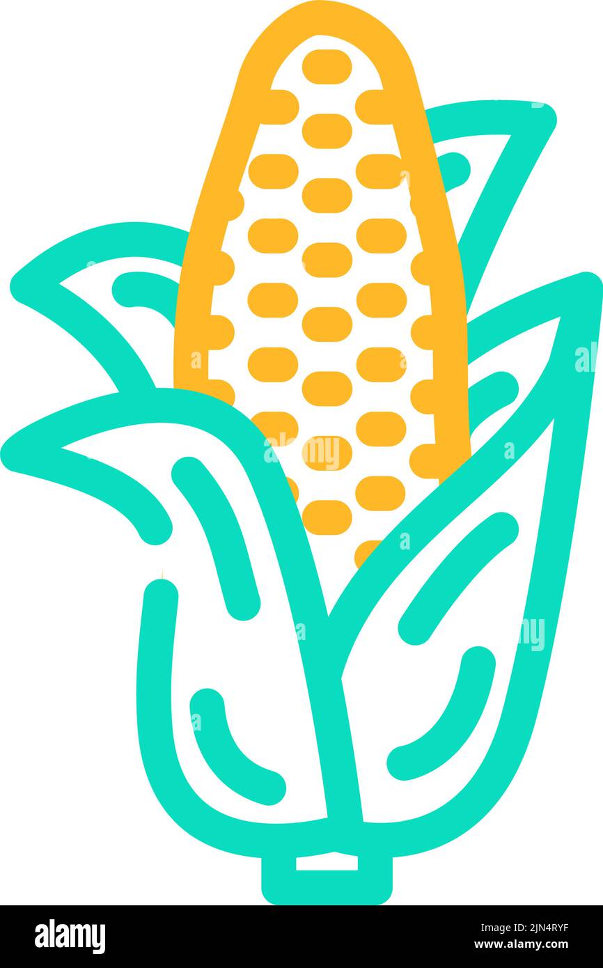 corn plant color icon vector illustration Stock Vector Image & Art - Alamy