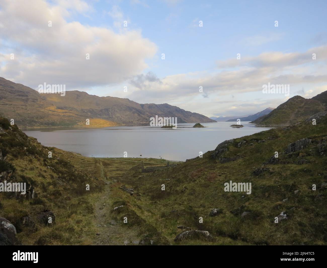 The Cape Wrath trail. Scottish Highlands. West coast of Scotland. UK ...