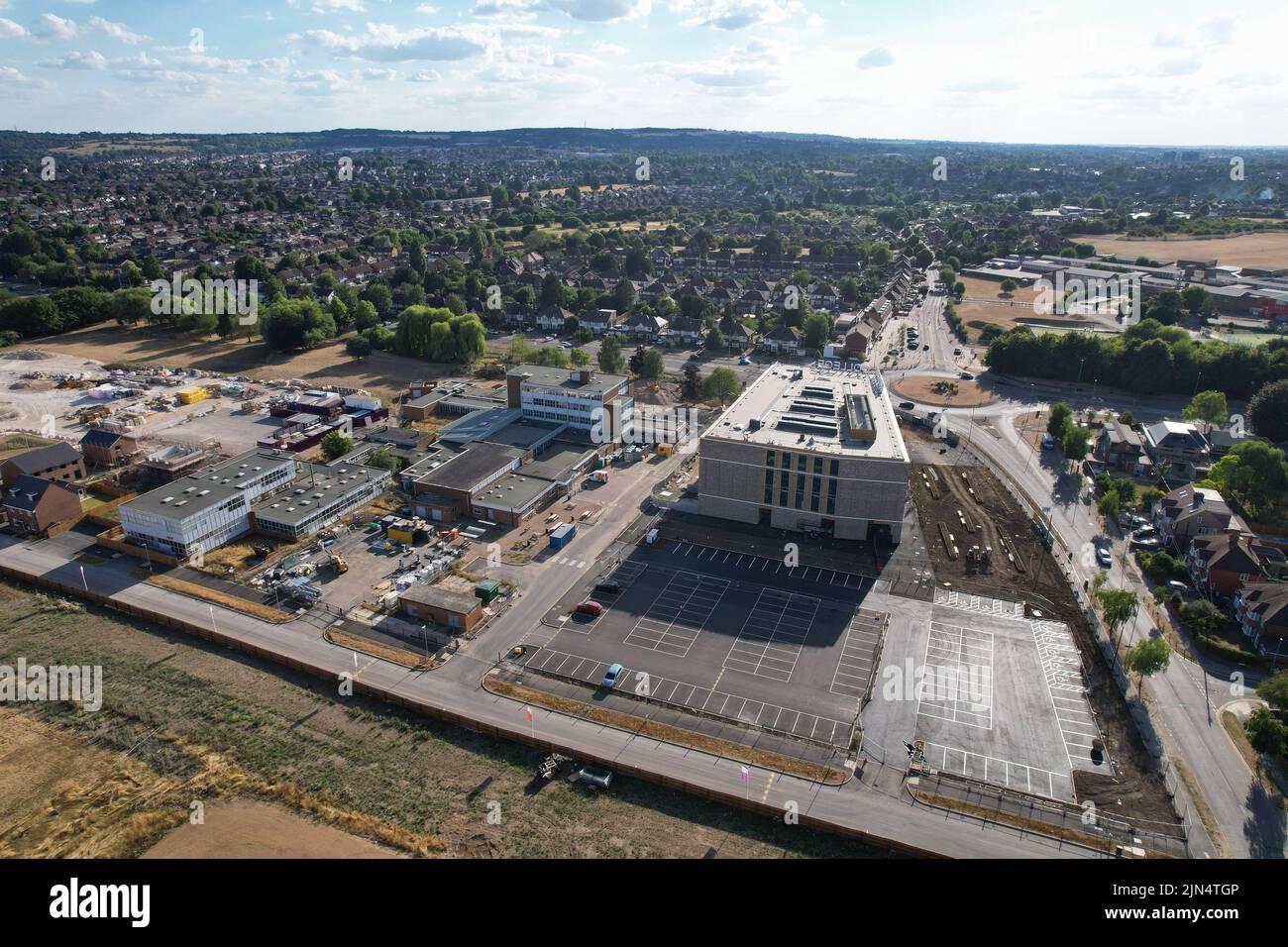 School building modern aerial hi-res stock photography and images - Alamy