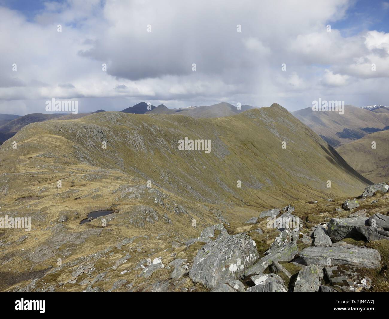 The Cape Wrath trail. Scottish Highlands. West coast of Scotland. UK ...