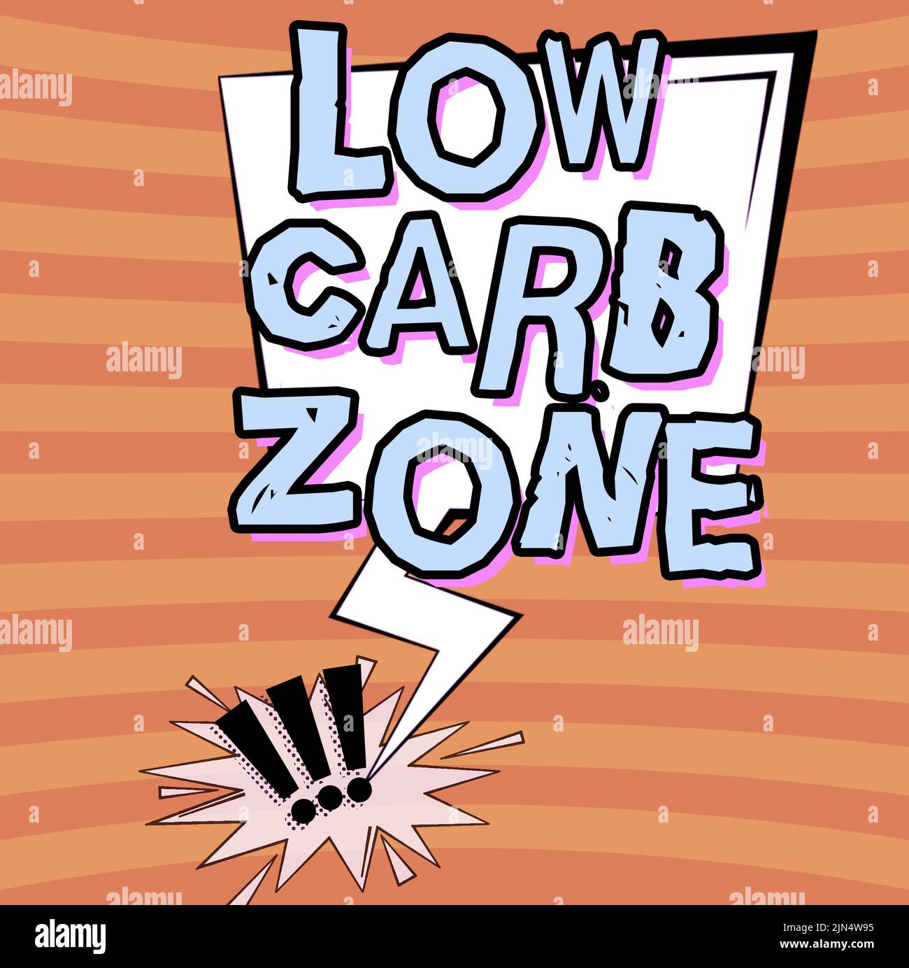 Hand writing sign Low Carb Zone. Word Written on Healthy diet for ...