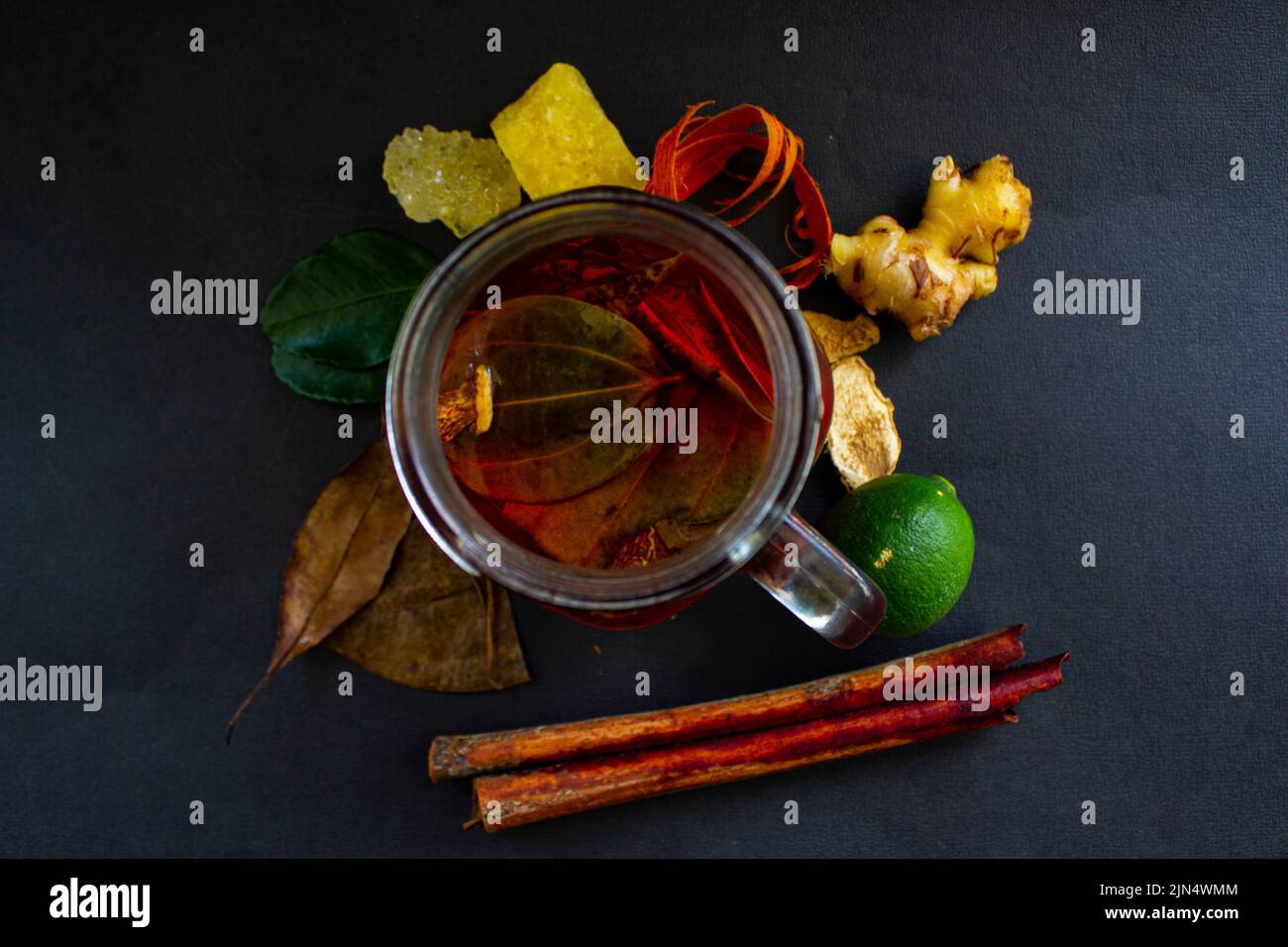 wedang uwuh is traditional herbal drink from indonesia. made from ...